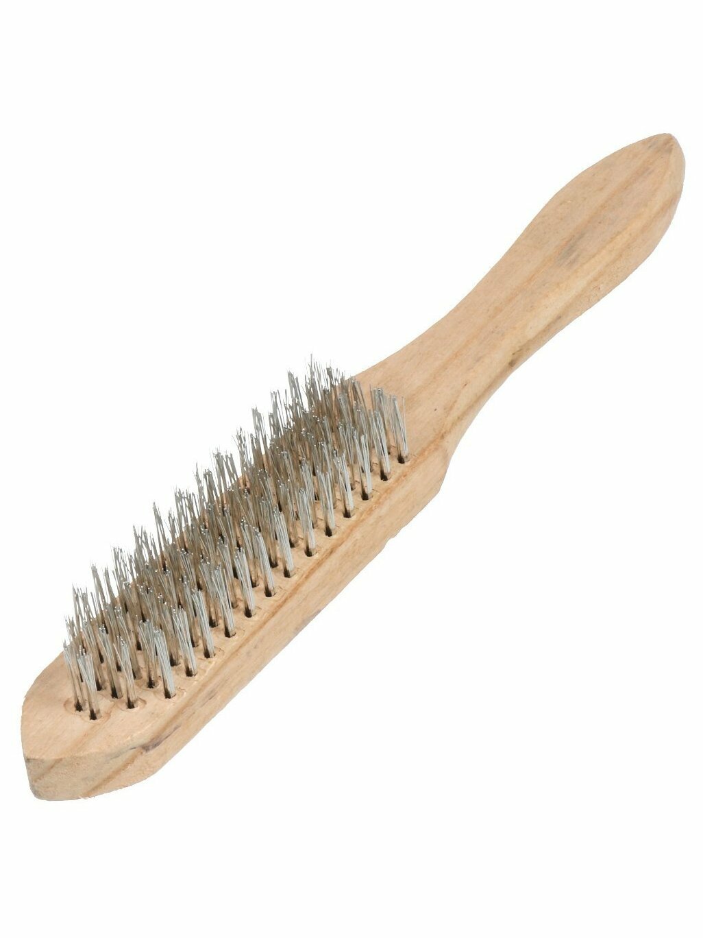 Щетка по металлу Bartex 6-рядная с деревянной рукояткой для зачистки поверхностей, артикул 0414004