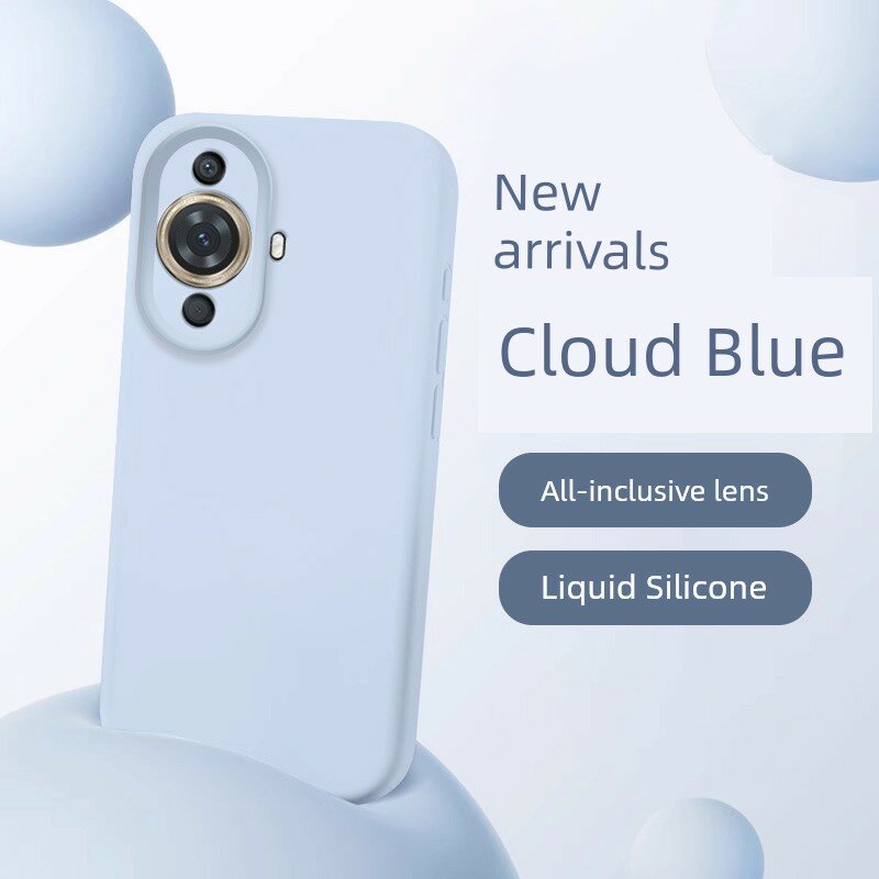 Силиконовый мягкий чехол для Huawei nova 11 Ultra, цвет небесно-голубой, полная защита, ударопрочный, премиум качество
