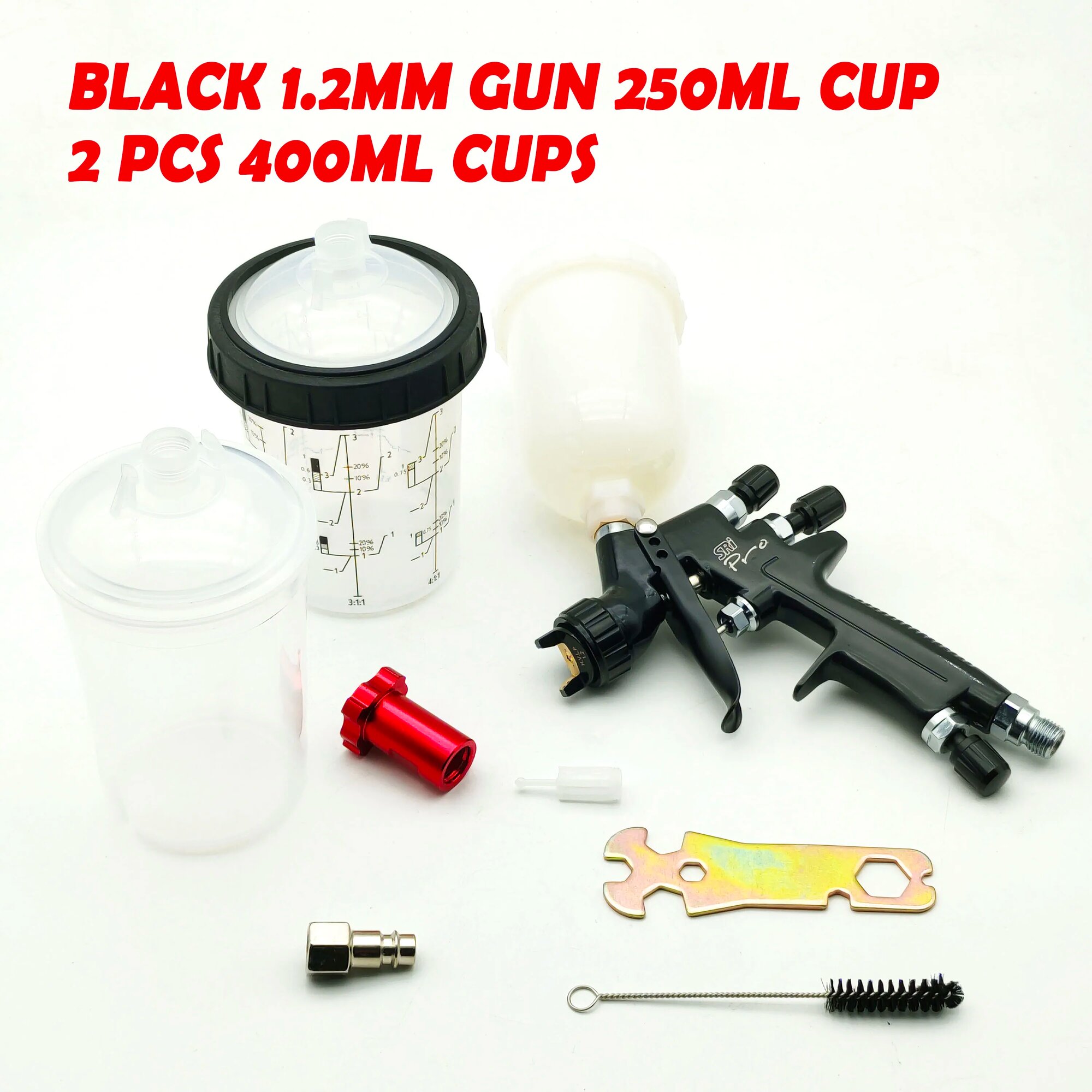 Краскопульт DAT SRI PRO 1,2 мм Black 1.2 TWO TANKS