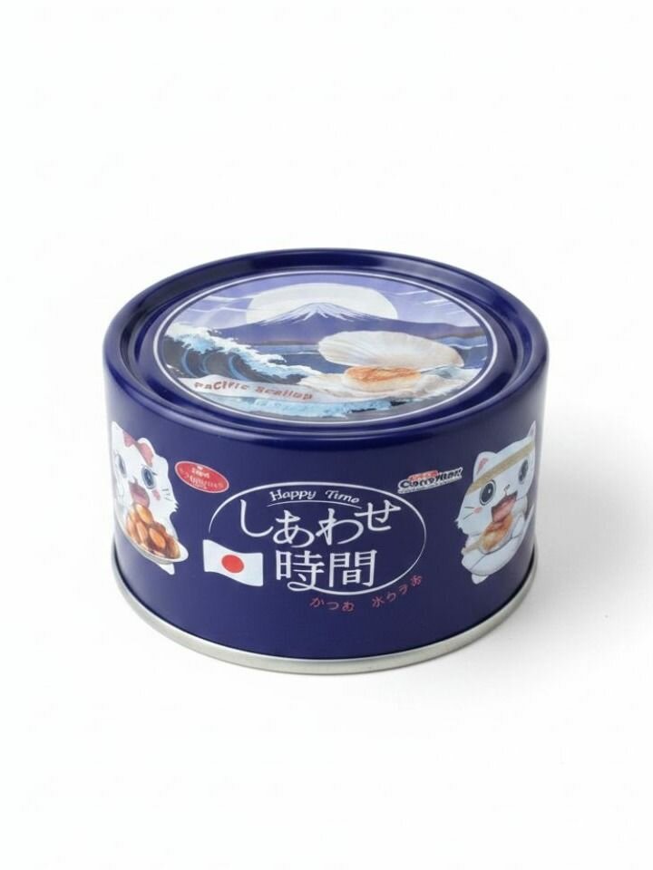 Влажный корм для кошек Japan Premium Pet на основе тихоокеанского гребешка, 90 г