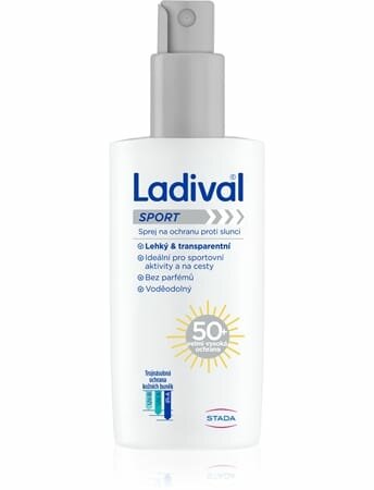 Средство солнцезащитное Ladival Sport, спрей spf 50+, 150 мл