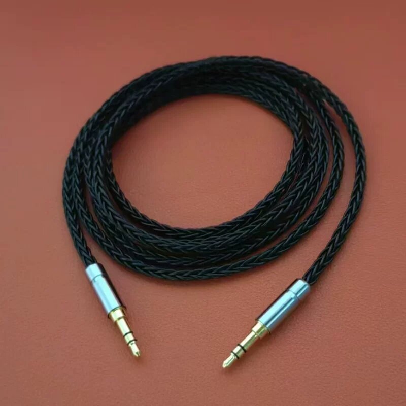Подходит для аудиокабеля Audio-Technica ATH-m50x m40x m60x m70x r50x для обновления наушников 3. от 5 до 3.5+8-прядная