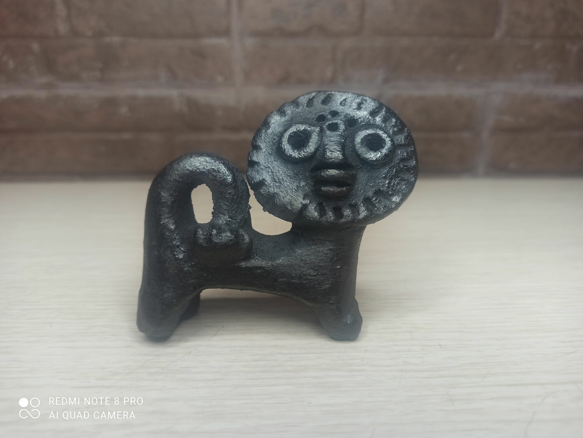 Старинная фигурка "Лев". Вулканический камень. Редкость! Эксклюзив!