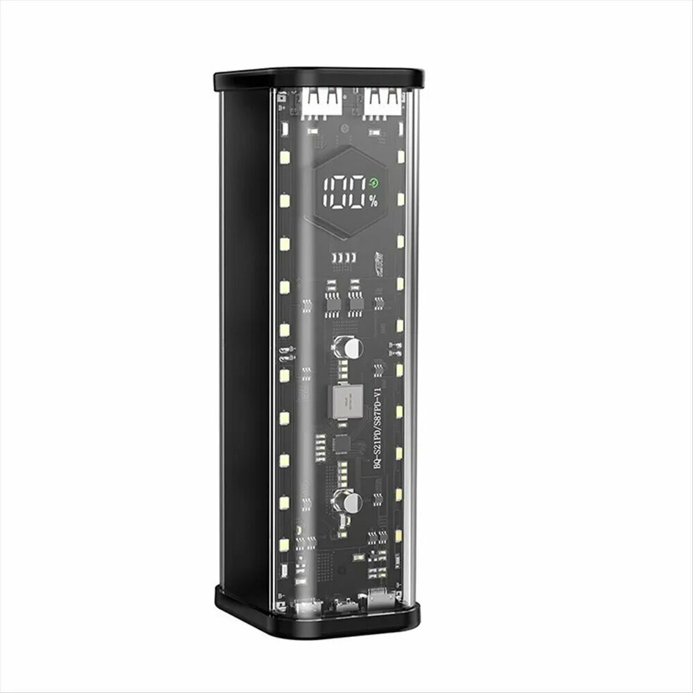 Чехол Для Портативного Аккумулятора DIY 8x21700, Черный