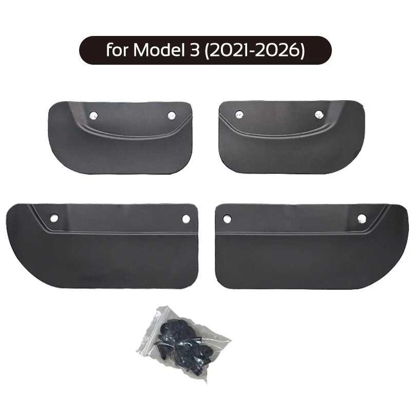 Брызговики для Tesla Model 3 2021-2026, 4 шт.