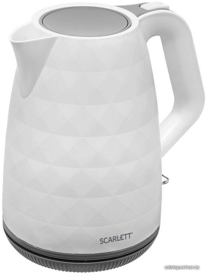 Чайник электрический Scarlett SC-EK18P49 белый с серым 1,7л