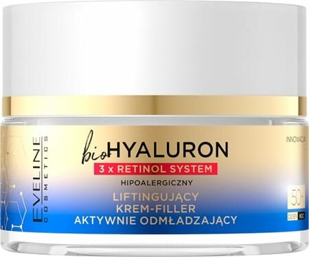 Крем для ухода за кожей Eveline Cosmetics Bio Hyaluron 3x Retinol System, 50 мл