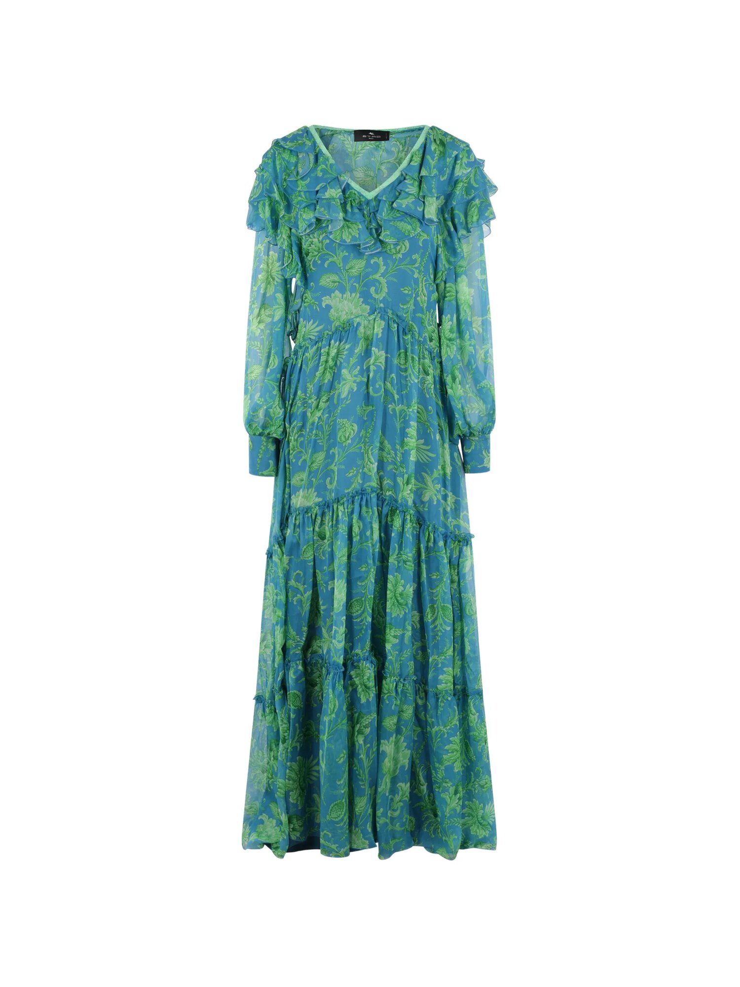 Платье Floral-print ruffled maxi dress