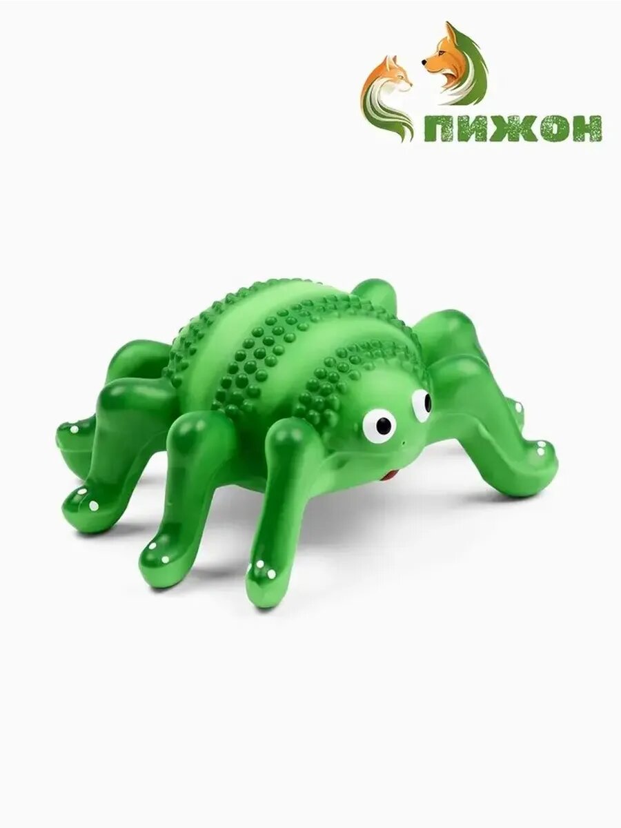 Пищащая латексная игрушка для собак "Паук" 12х8 см
