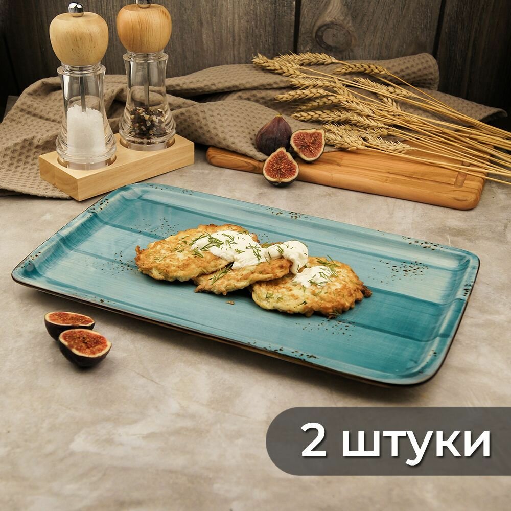 Блюдо для подачи 35*21см фарфор By Bone Infinity 2шт