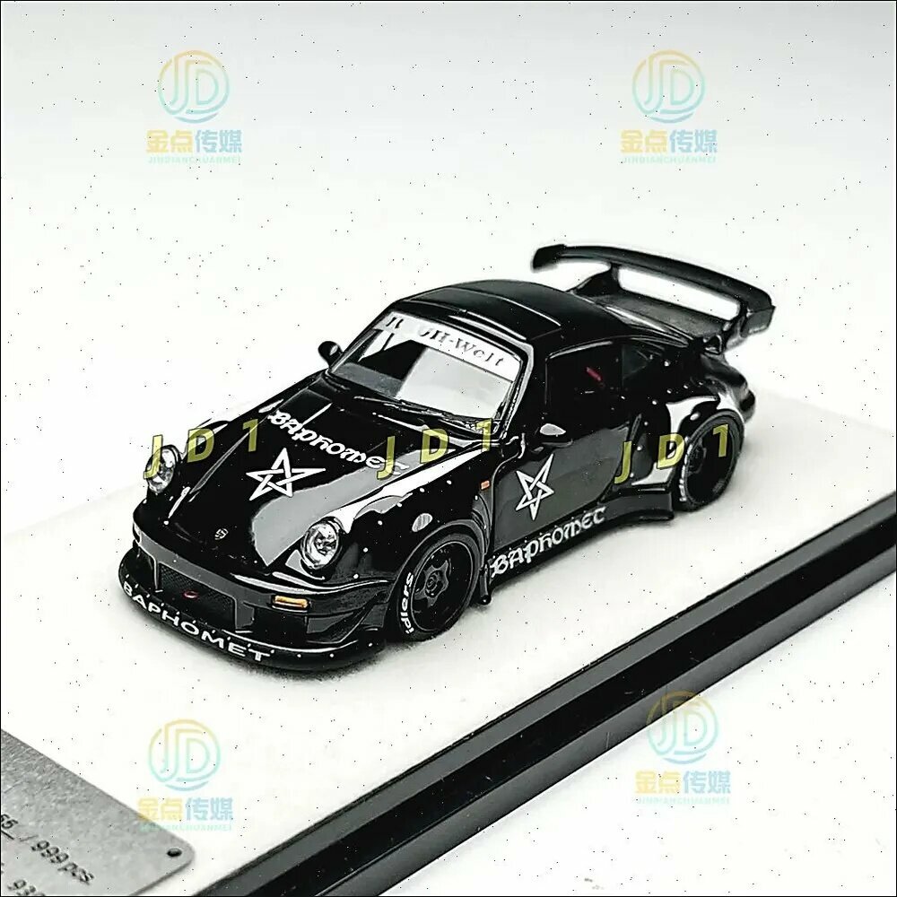 Машинка PGM 1:64 Porsche 930 Black Star RWB Full-Open