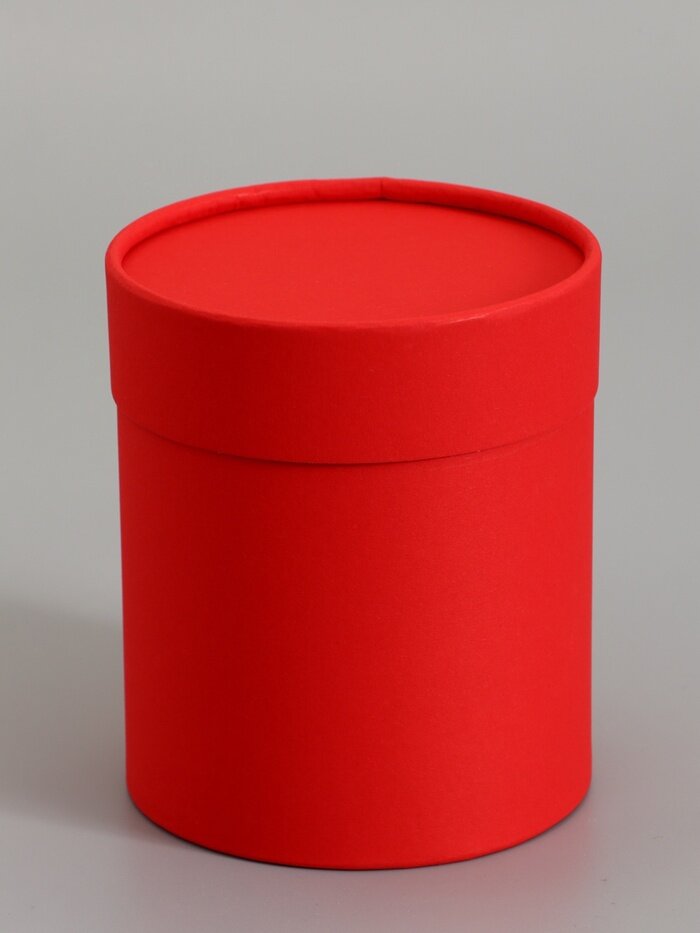 Коробка подарочная, завальцованная «Красная», 12×12 см