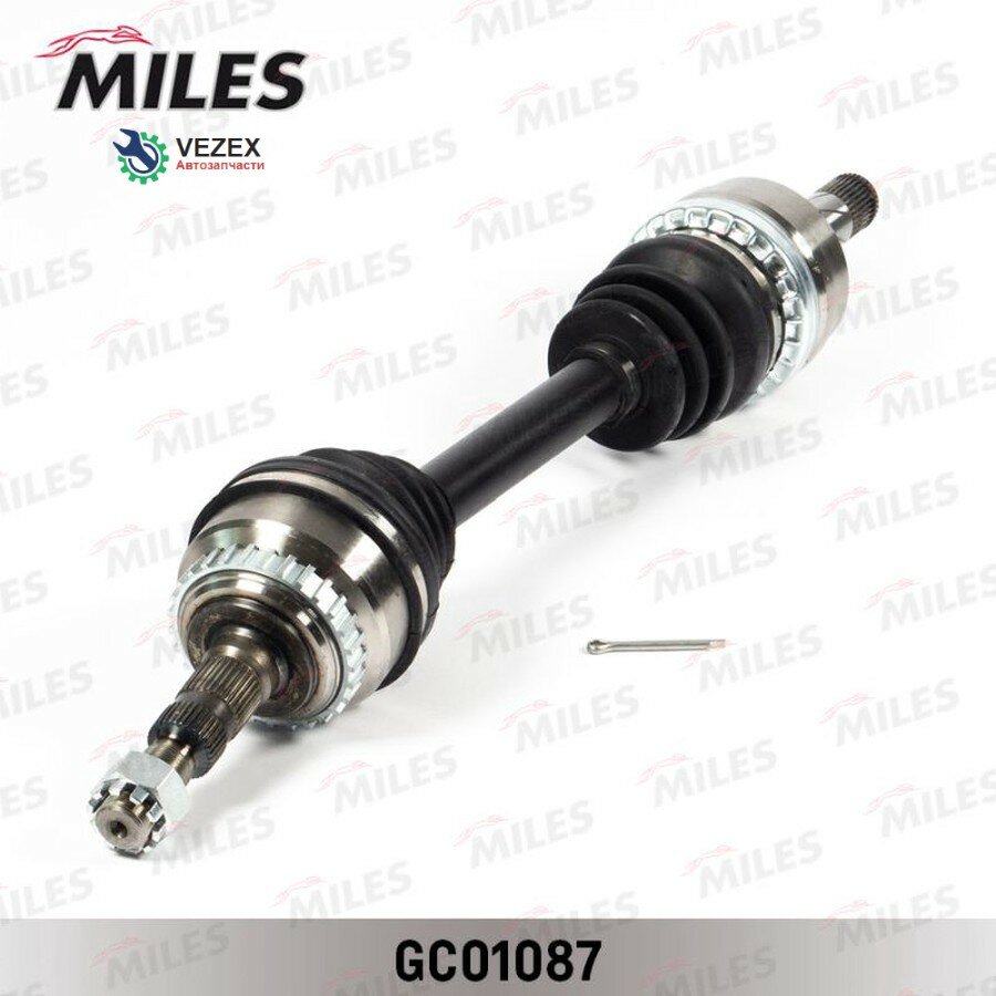 MILES GC01087 Привод в сборе левый OPEL VECTRA 1.6-2.5 95-03 (GKN 304410) GC01087