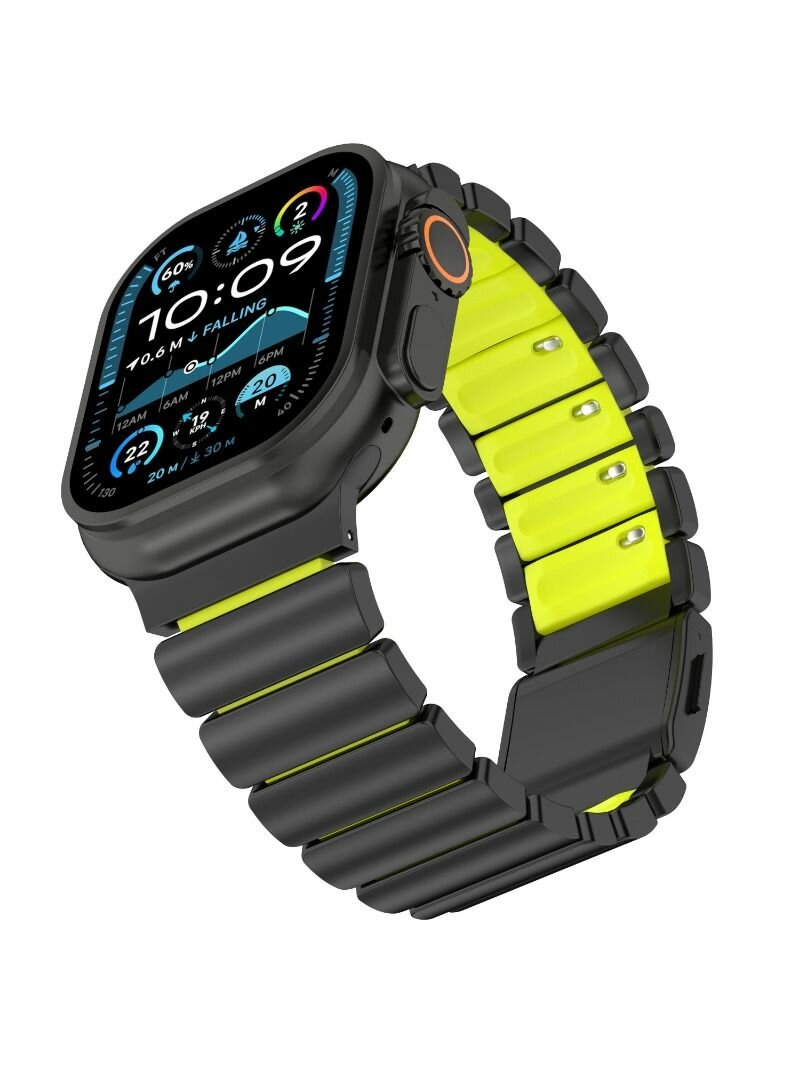 Быстро снятые титановые металлические ремешки для Apple Watch Ultra 49 мм Series 11 10 9 8 7 Титановые резиновые часы