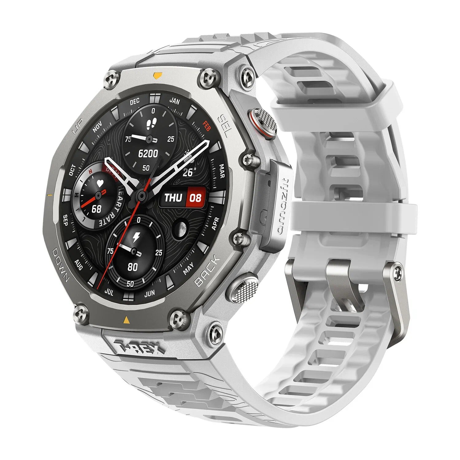 Смарт-часы Amazfit T-Rex A2323, AMOLED, IP68, Bluetooth 5.2, Haze Grey
