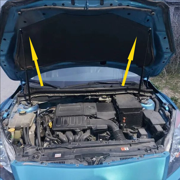 Газовые упоры капота для Mazda 3 & Mazda Axela (BL) 2009-2013 "Амортизаторы" Мазда Аксела 2 шт