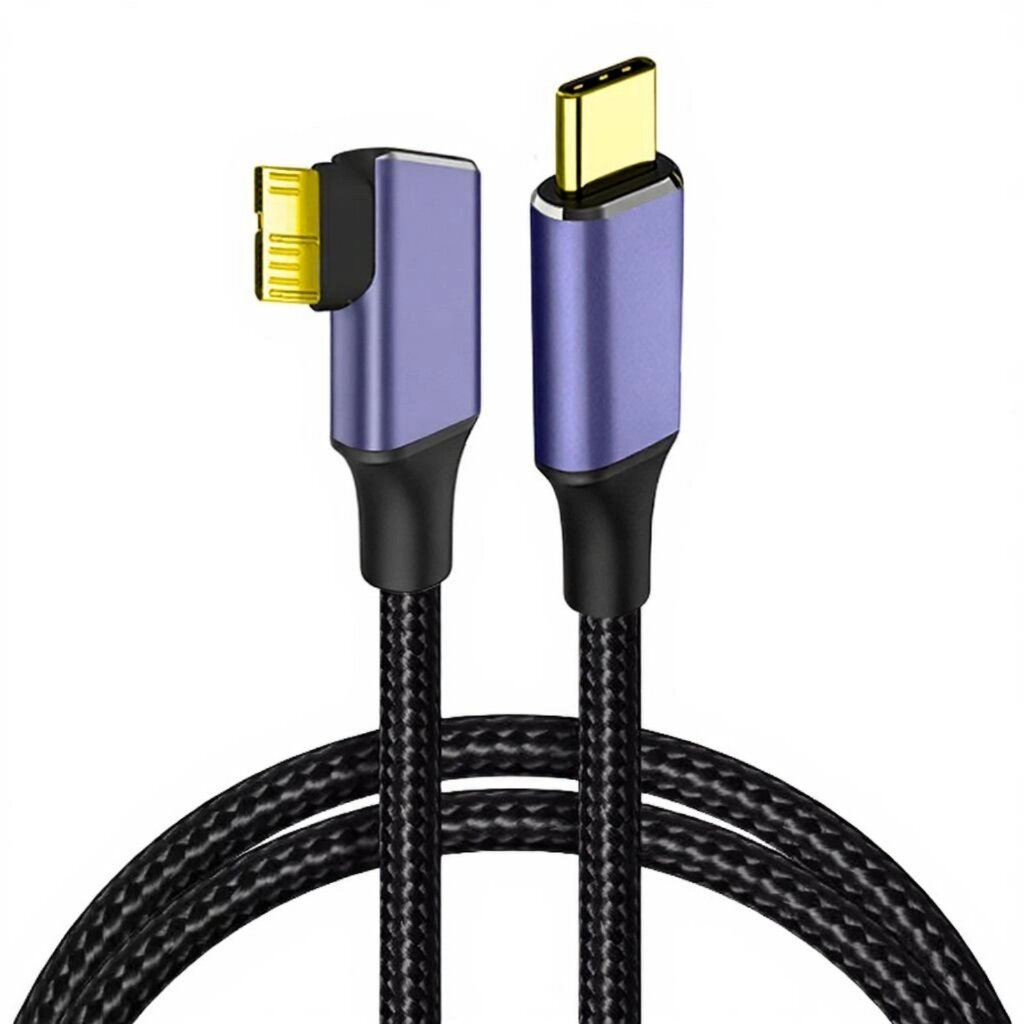 Угловой кабель USB-C — micro-USB 3.0