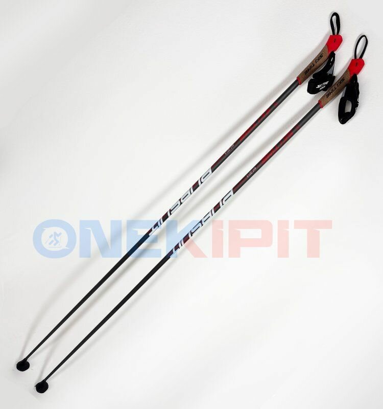 Лыжные палки SKI TIME PURSUIT Black/ Red, 160
