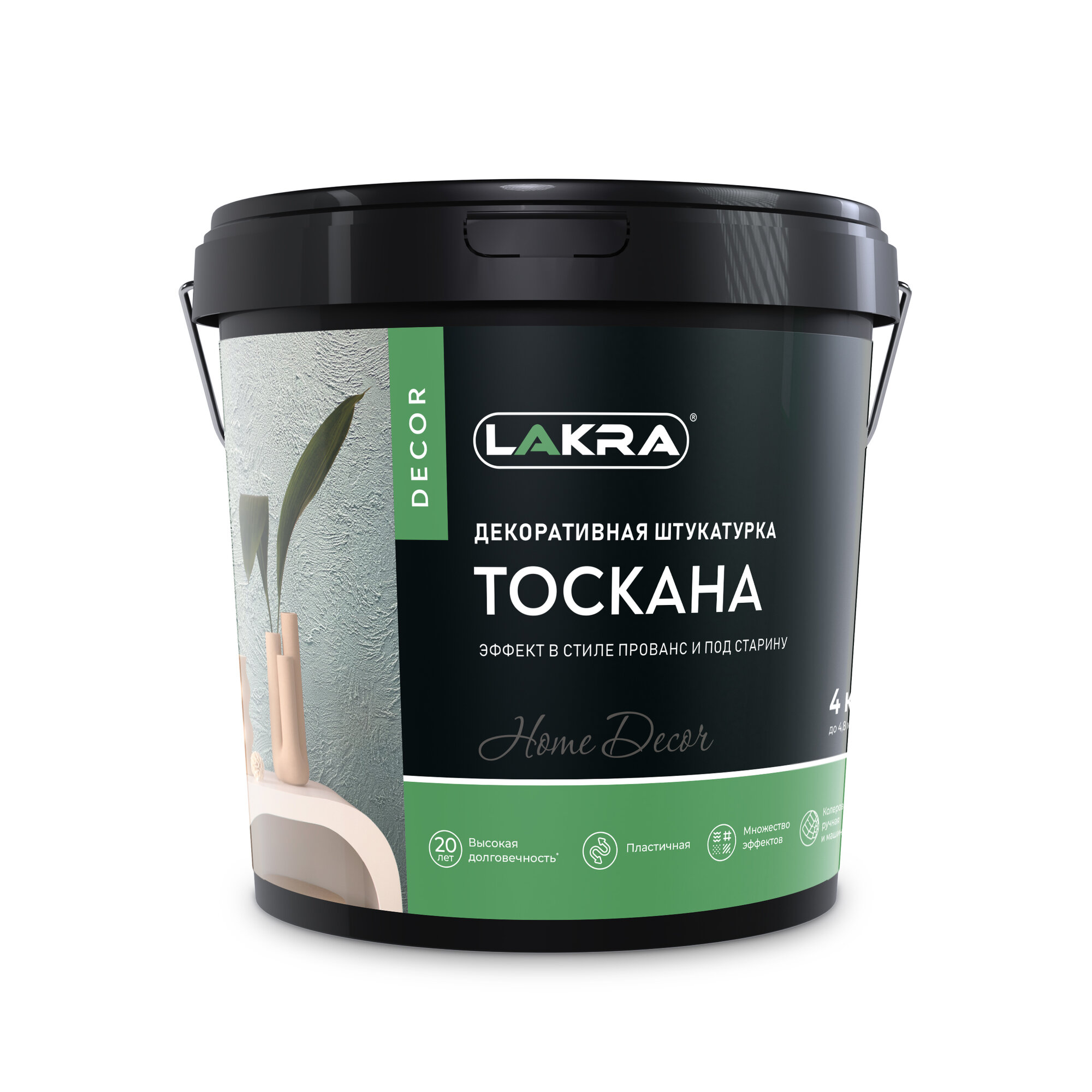 Штукатурка лакра Деко прованс Тоскана 4кг