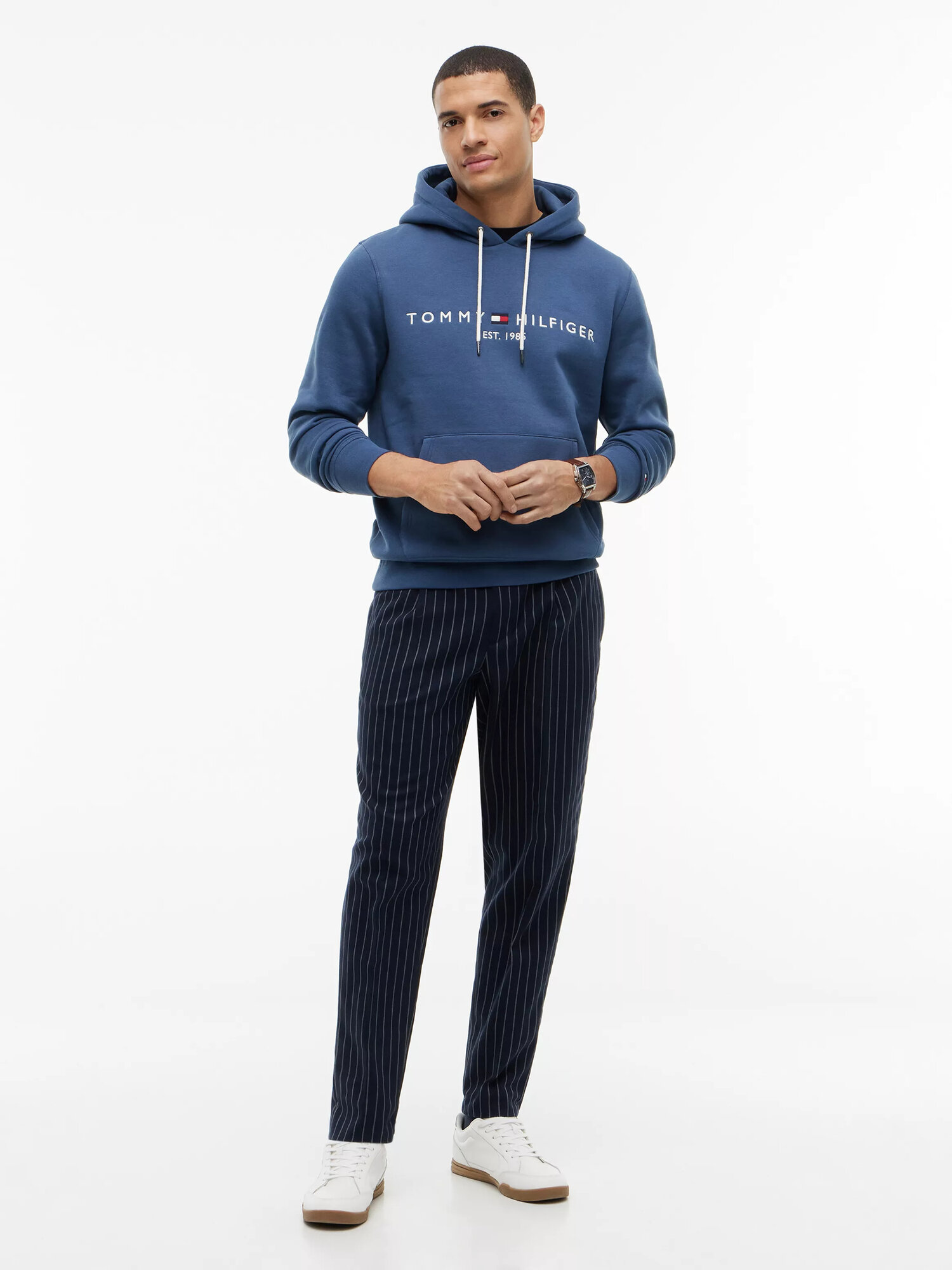Худи TOMMY HILFIGER, размер XL, , синий — фото 1