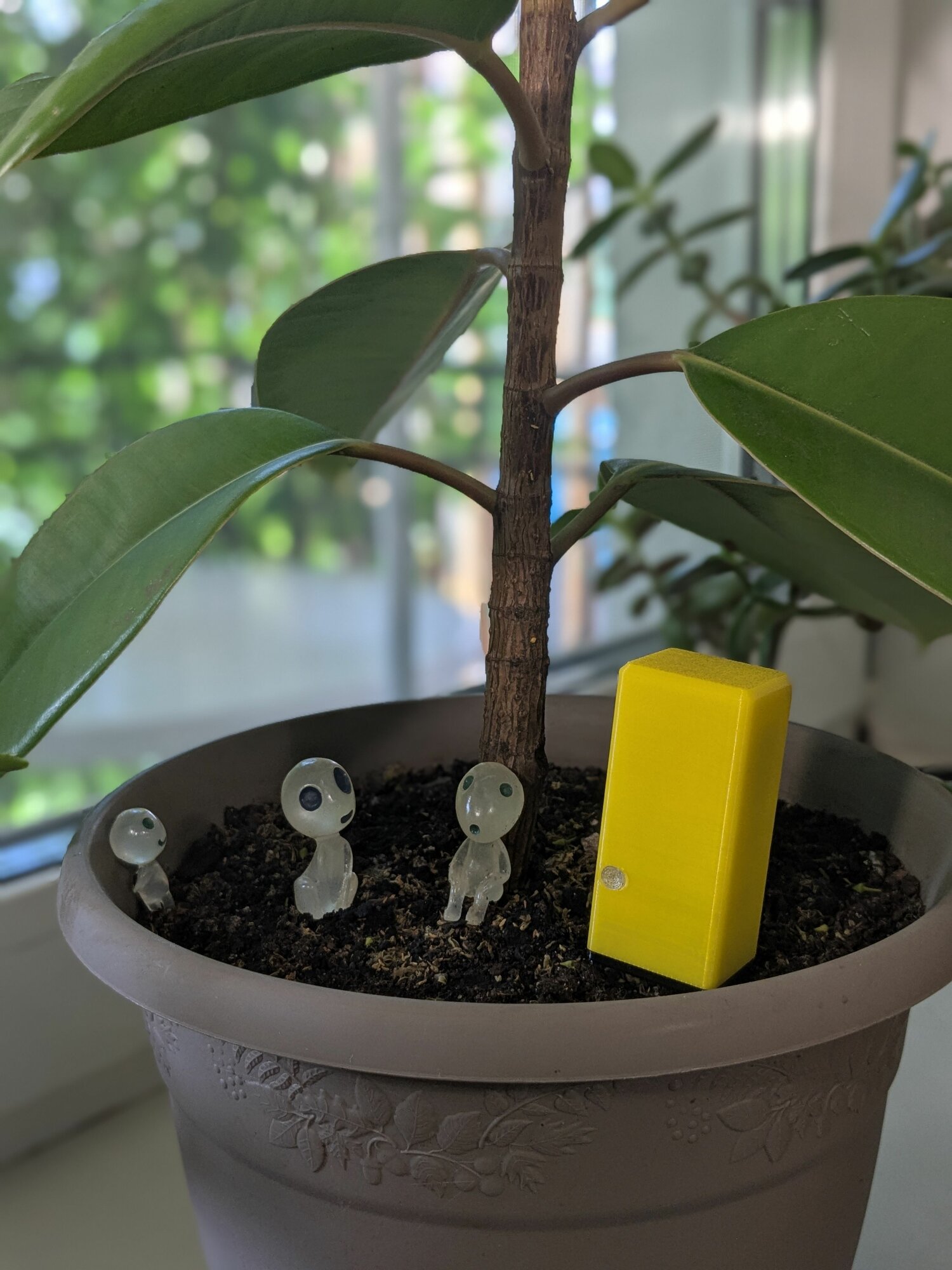 Zigbee датчик влажности почвы с усилителем для Zigbee2MQTT "Компакт". Желтый