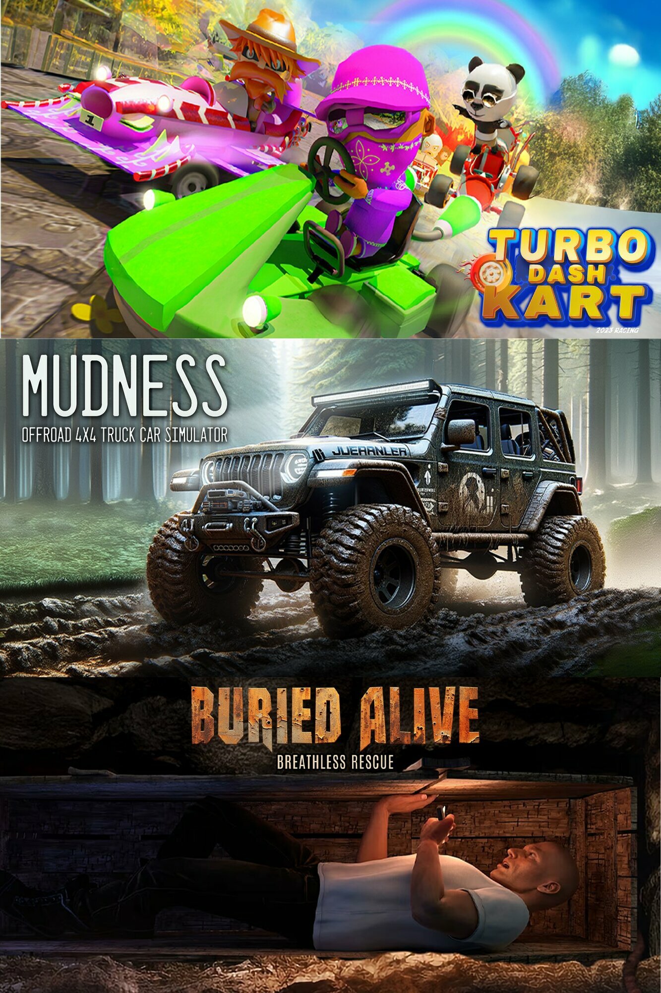 Набор Turbo Dash Kart & Mudness Offroad & Buried Alive — Xbox Series X|S, Xbox One — Цифровая версия