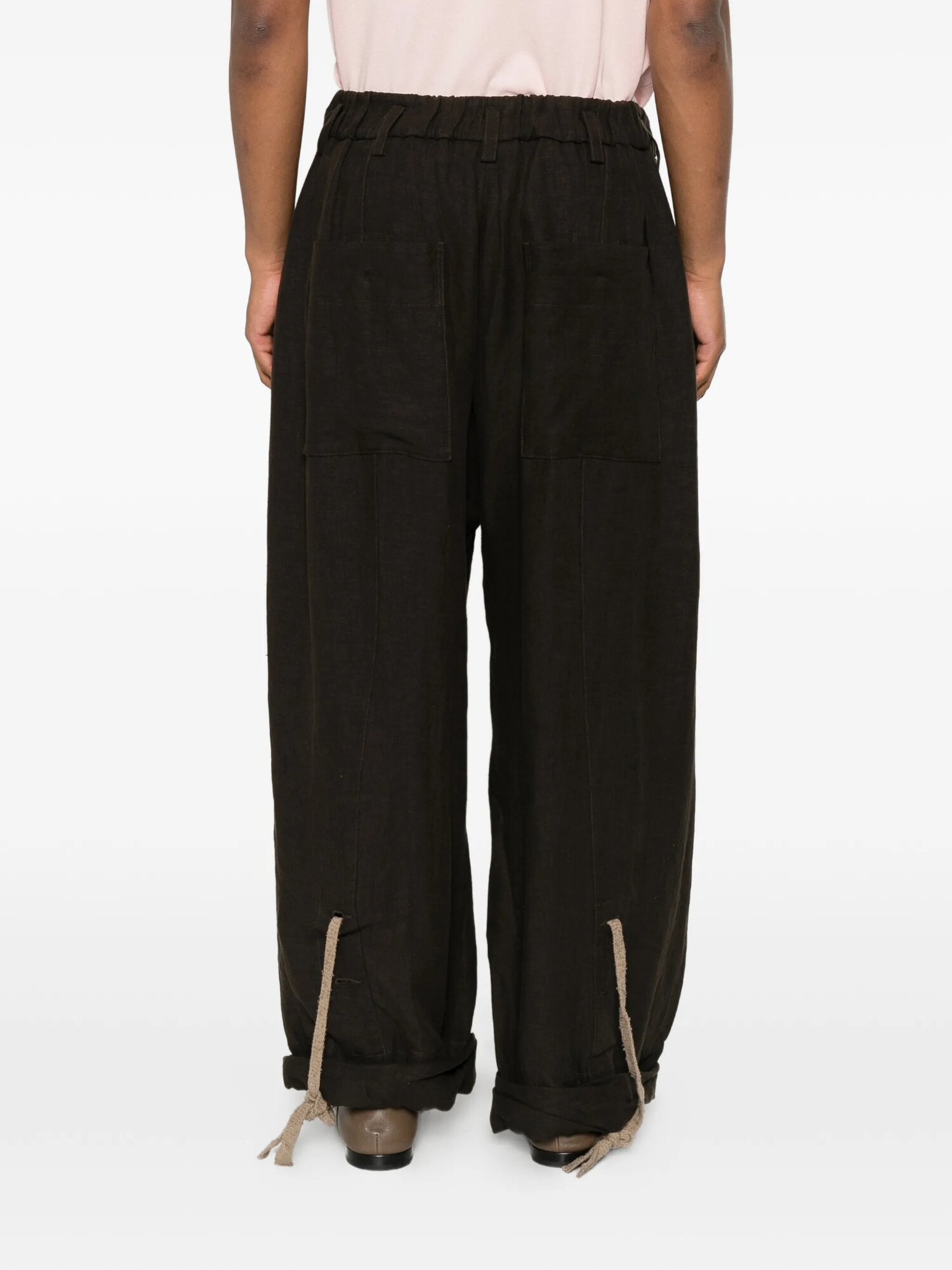Брюки Ziggy Chen Drawstring pleated trousers, размер 60 — фото 1