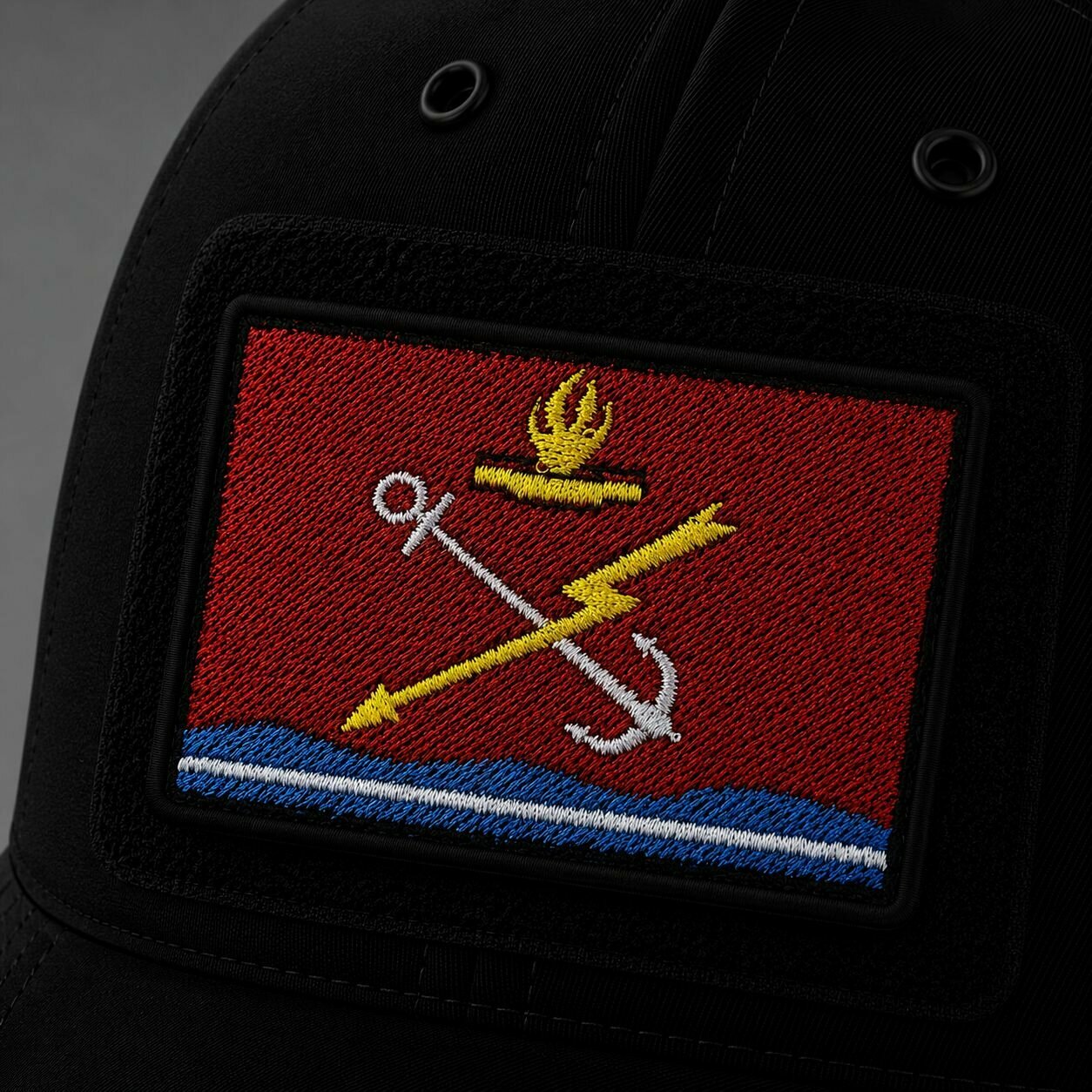 Нашивка, патч, шеврон на липучке "Флаг Кировска" 70x45mm PTC714