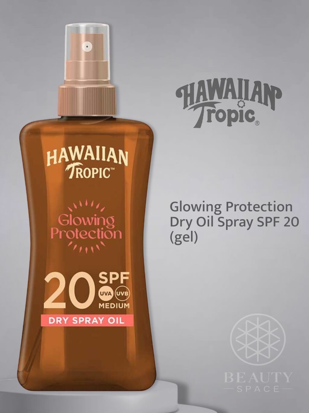 Hawaiian Tropic Гель для загара Glowing Protection Dry Oil Gel SPF 20, 200ml
