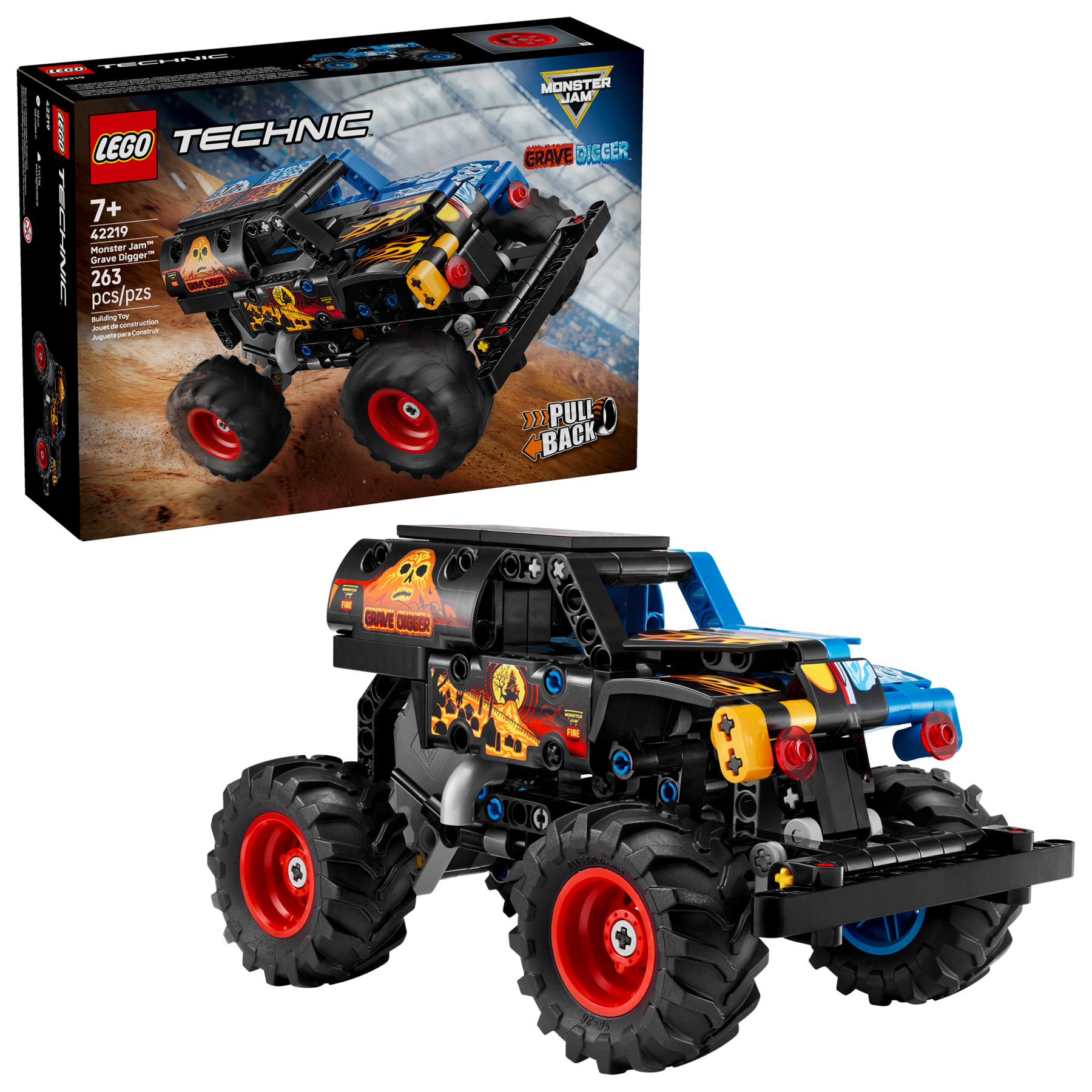 Конструктор LEGO Technic Monster Jam Grave Digger 42219, 263 детали, от 7 лет