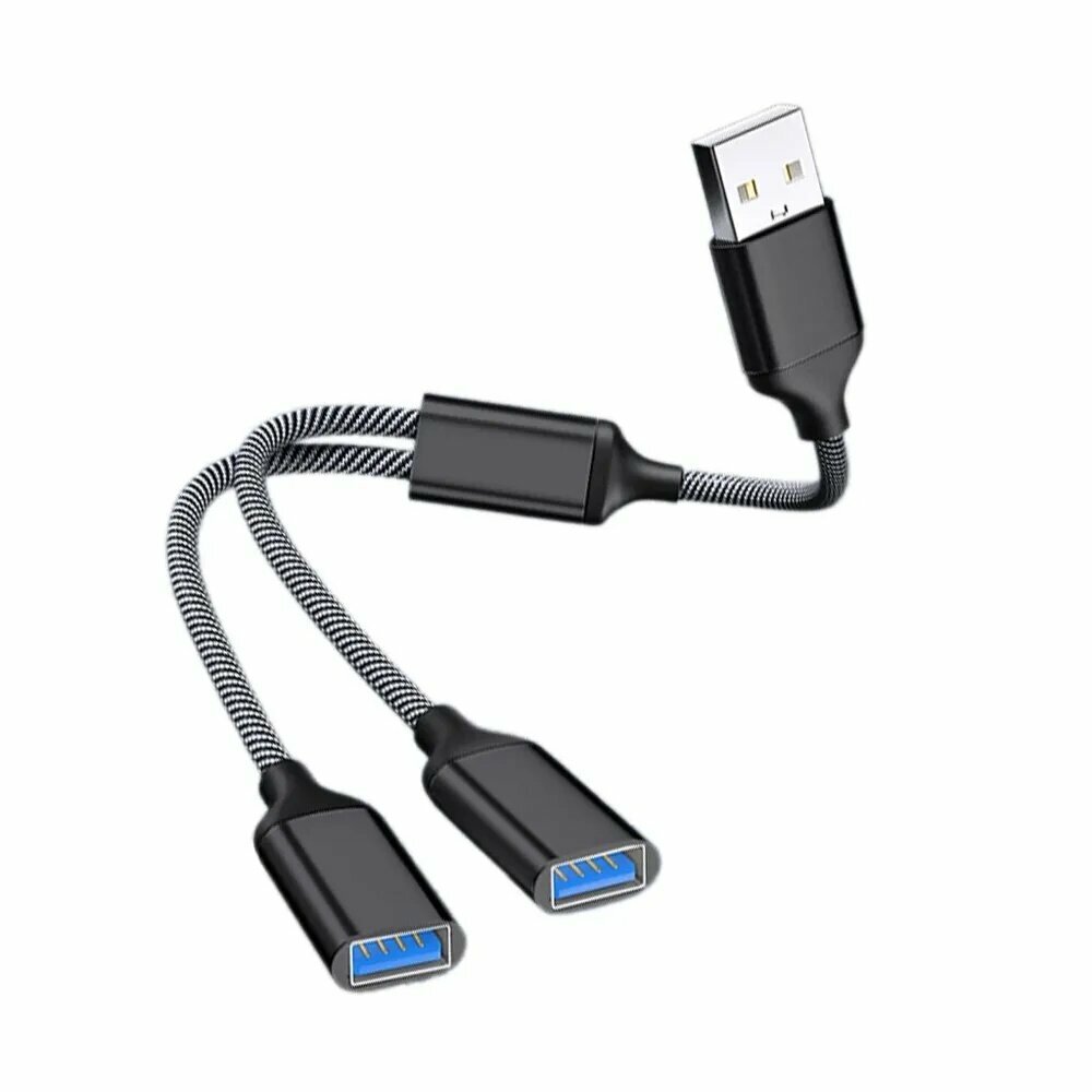 USB-разветвитель USB2.0 Кабель типа папа и двойной мама Для зарядки и передачи данных