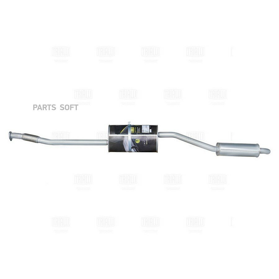TRIALLI EMM0388 Глушитель УАЗ Patriot (12-) 2.7i (дв.409, Евро4) осн. + рез-р + хомут (алюм. сталь) (EMM 0388)