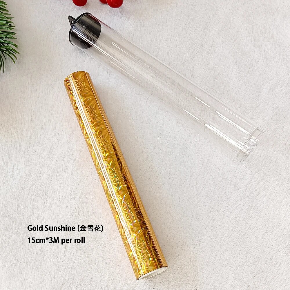 Фольгированная пленка Alinacutle для горячего тиснения 3 м gold sunshine