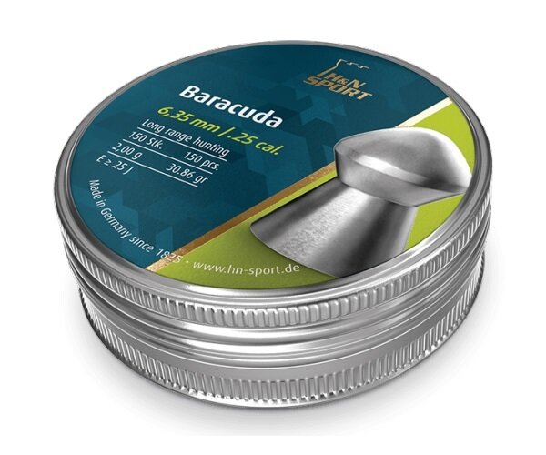 Пули пневматические "H&N" Baracuda 6.35 мм (150 шт) 2,01 гр
