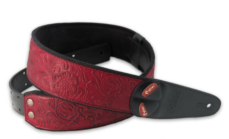 Ремень для гитары RightOn Straps Red 8401070130208