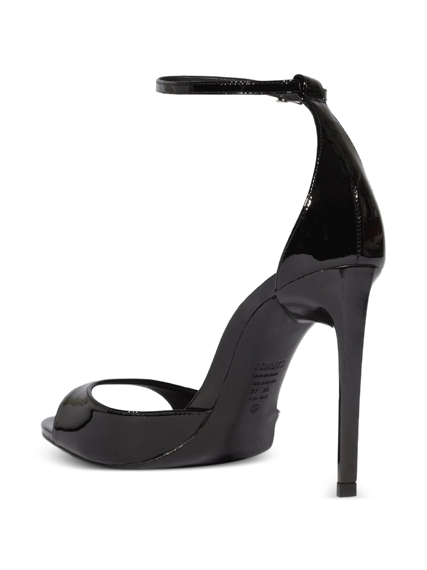 Босоножки Schutz Ankle-strap sandals, размер 38, black/black — фото 1