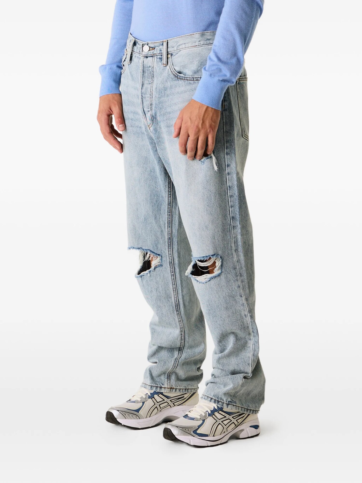 Джинсы  Relaxed distressed jeans, размер 36, blue — фото 1
