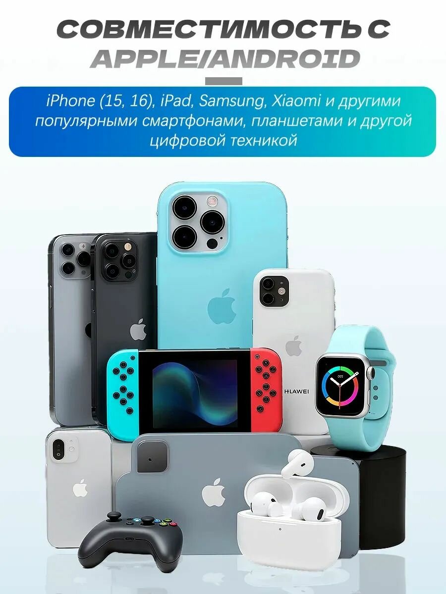 Набор кабелей USB-Type-C + Type-C-Type-C — фото 1