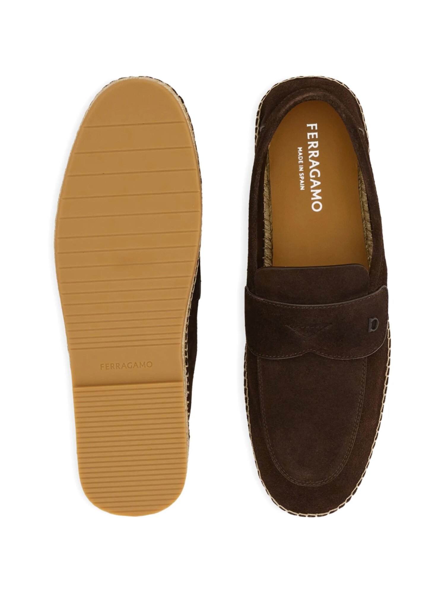 Эспадрильи Salvatore Ferragamo Espadrilles loafers, размер 40, brown — фото 1