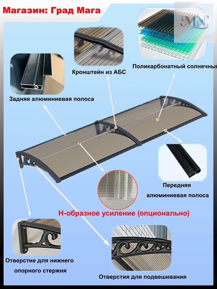Навес на крыльце — фото 1
