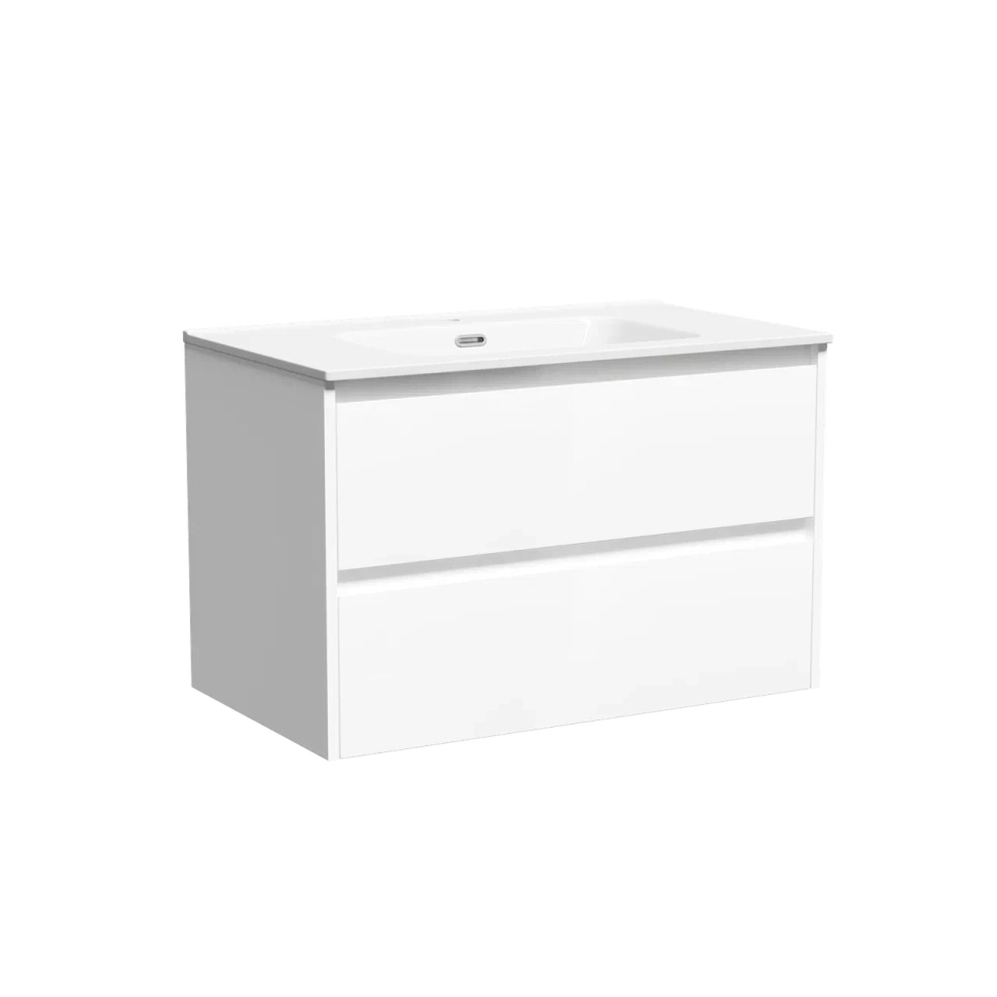 Тумба подвесная SANCOS Libra 790х450х500, c двумя ящиками оснащенными доводчиками, белый глянец , арт. LB80W