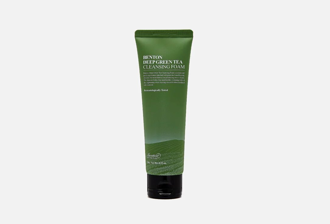 Benton Deep Green Tea Cleansing Foam Пенка для очищения лица 120г