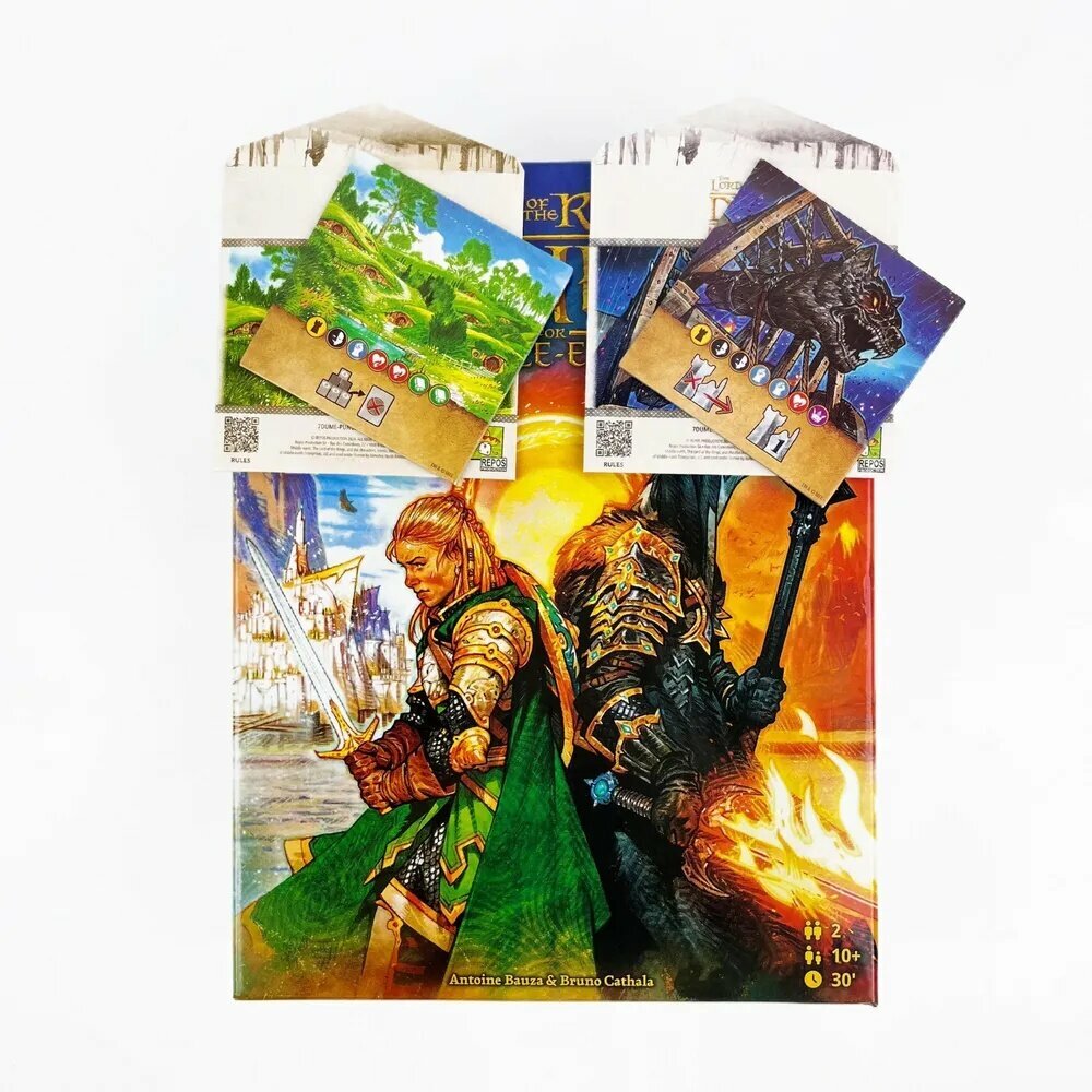 DUEL for MIDDLE EARTH Настольная игра для 2 игроков с бесплатной промо-картой "попытка определить судьбу Средиземья"Новый