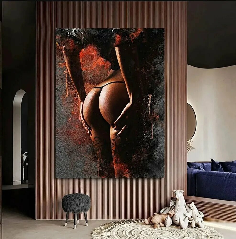 Алмазная мозаика "эротика, девушки 18+" 50х70 см