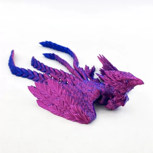 Модель Феникса из пластика Blue Red