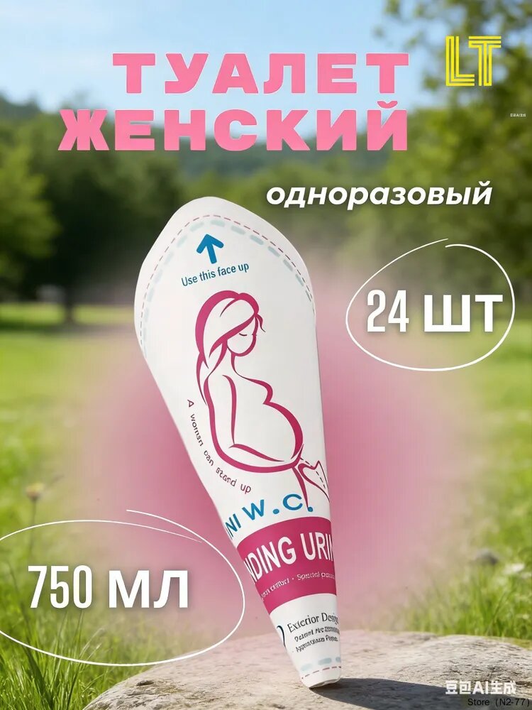 Женский одноразовый дорожный туалет, защита окружающей среды, 24 предмета, аксессуары для путешествий