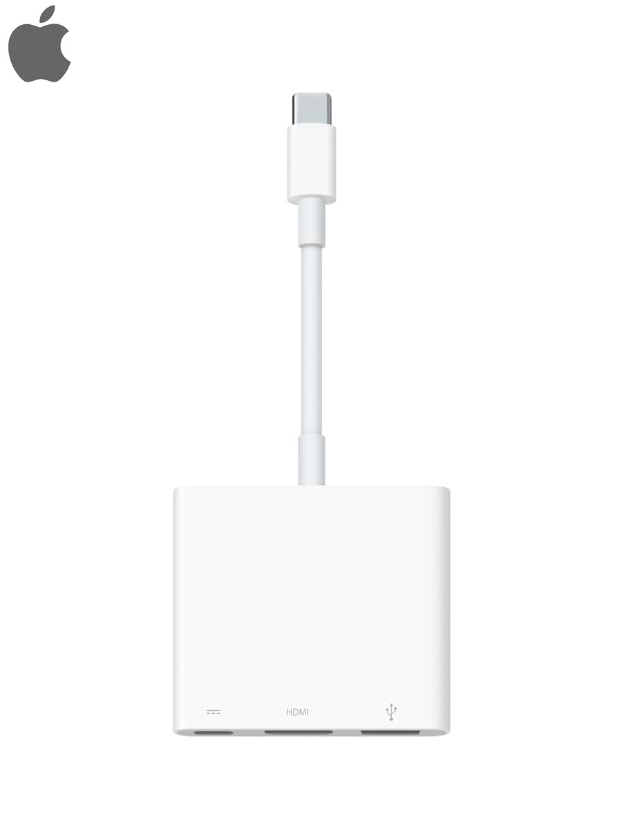 Набор адаптеров Apple USB-C Digital AV Multiport Adapter A2119 HDMI, для iPad/Mac, белый — фото 1