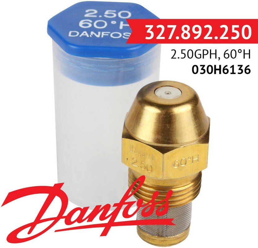 Топливная форсунка Danfoss 2.50GPH,60H 030H6136