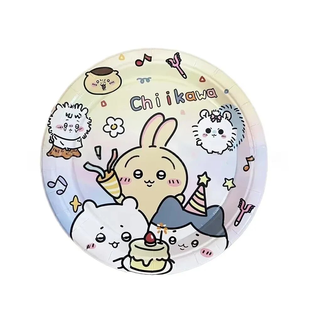 Тарелки Chiikawa MINISO, 7 дюймов, 10 шт.