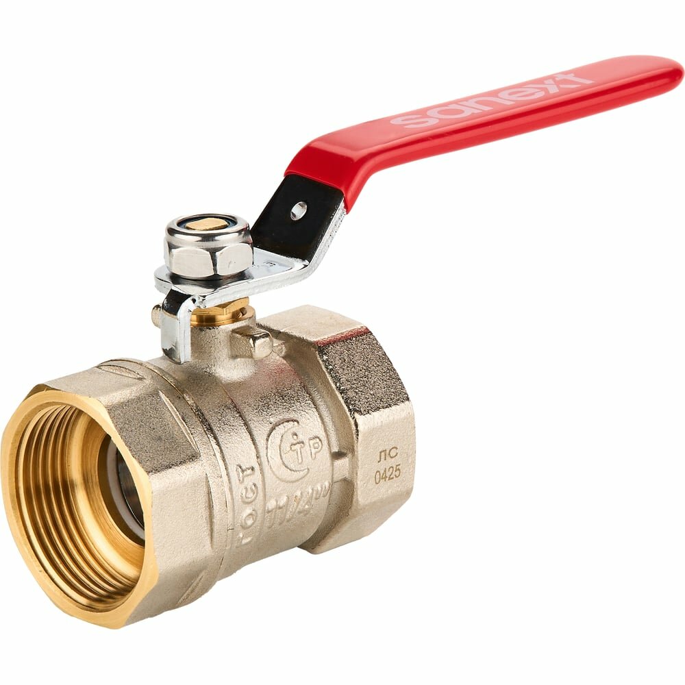 Шаровый кран SANEXT ГОСТ, PN40, Ду 32, ВР 1 1/4" рычаг 8754